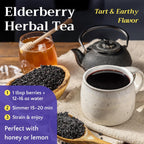 organic black elderberry tea blend