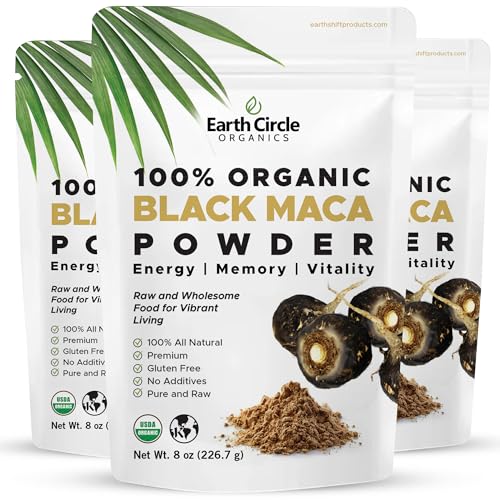 Organic black maca for energy boost