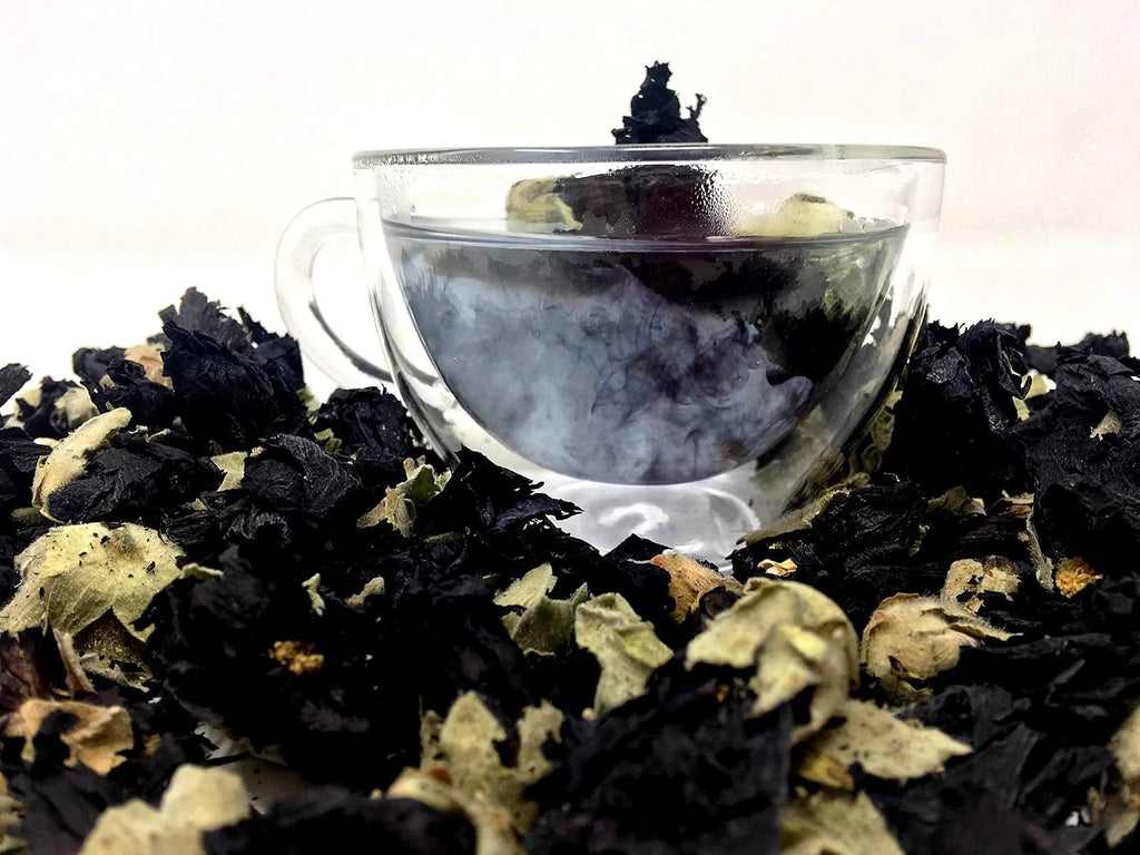 organic black mallow flower infusion