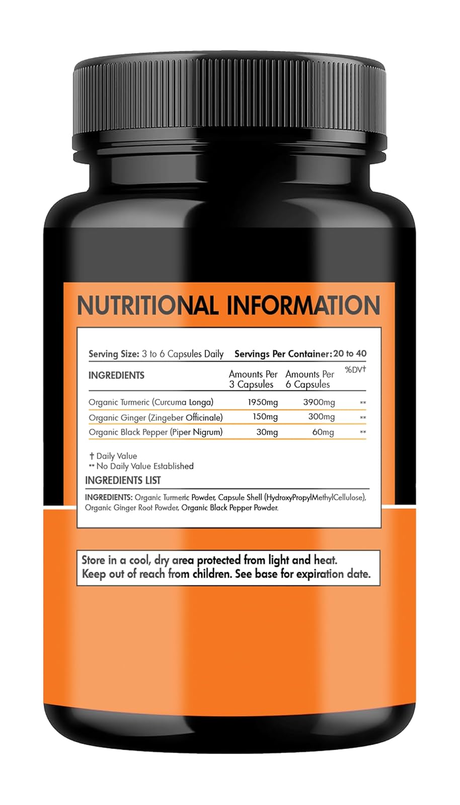 Organic black pepper enhances absorption