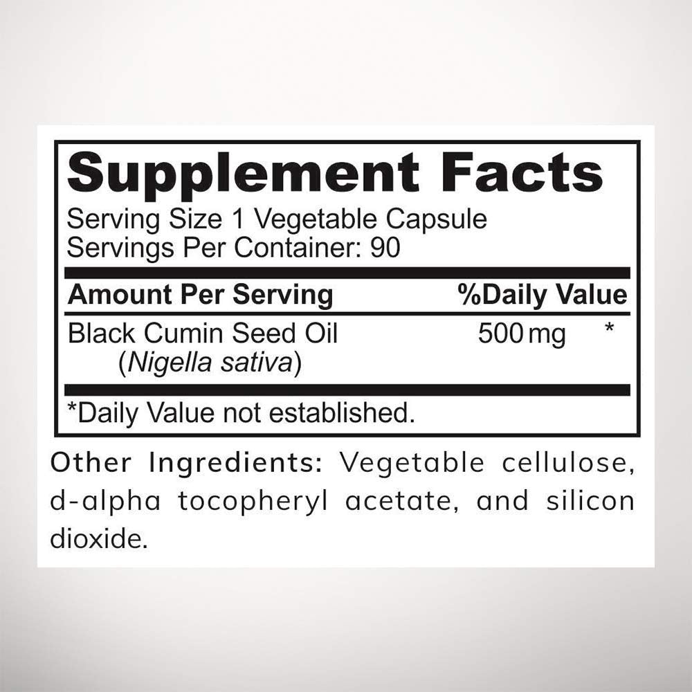 organic black seed oil capsules