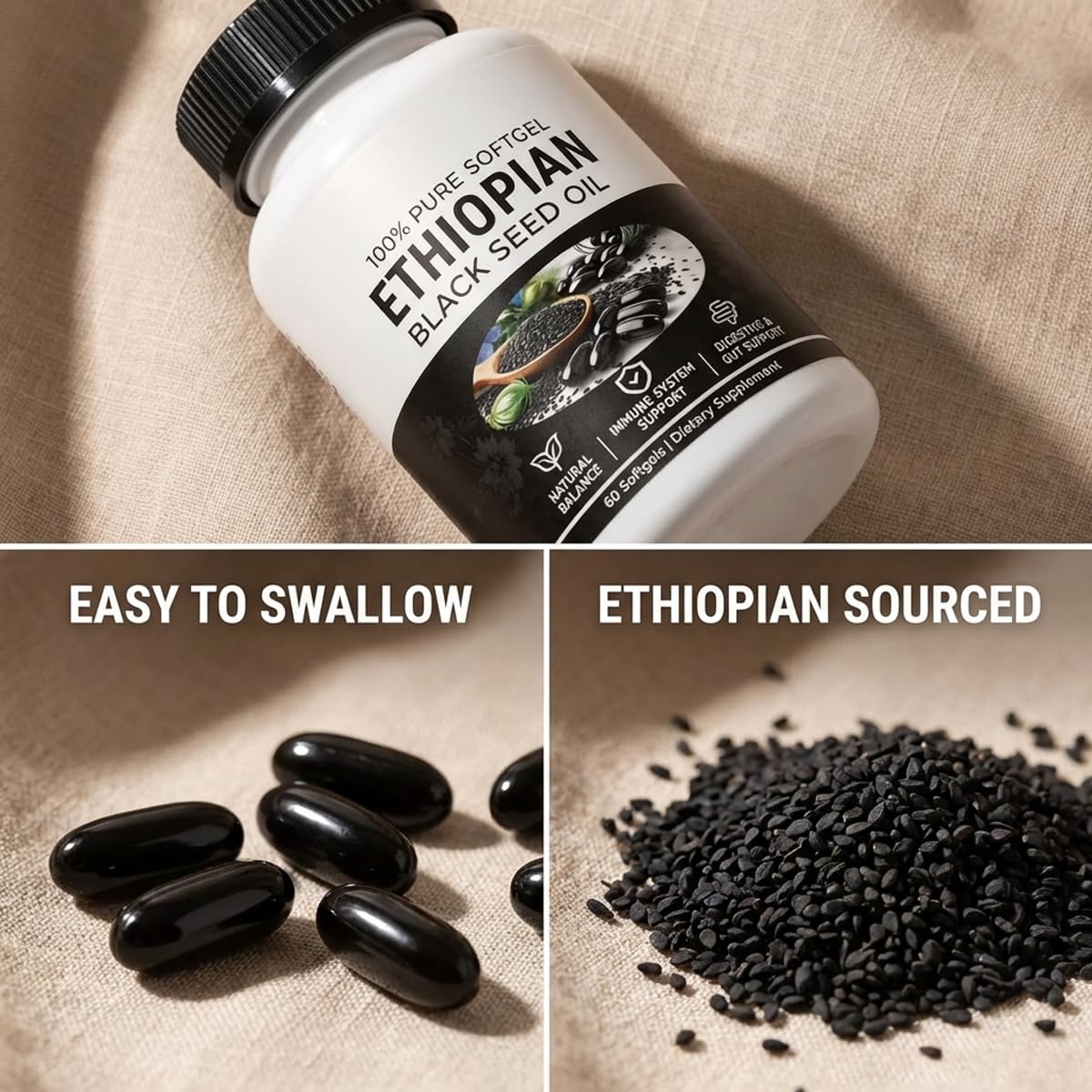 Organic black seed oil for health