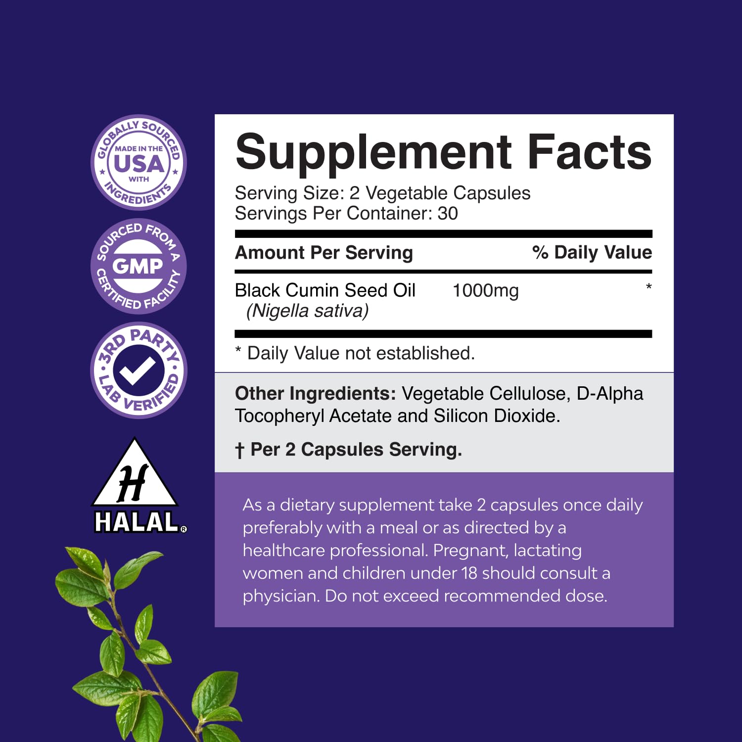 organic black seed oil for overall vitality