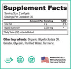 Organic black seed oil for skin health