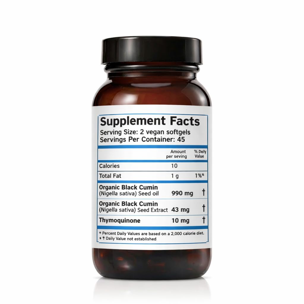 organic black seed oil softgels