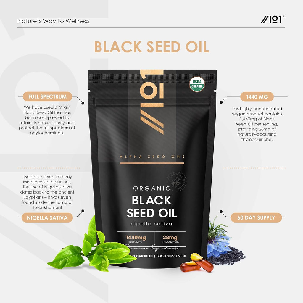 organic black seed oil supplement