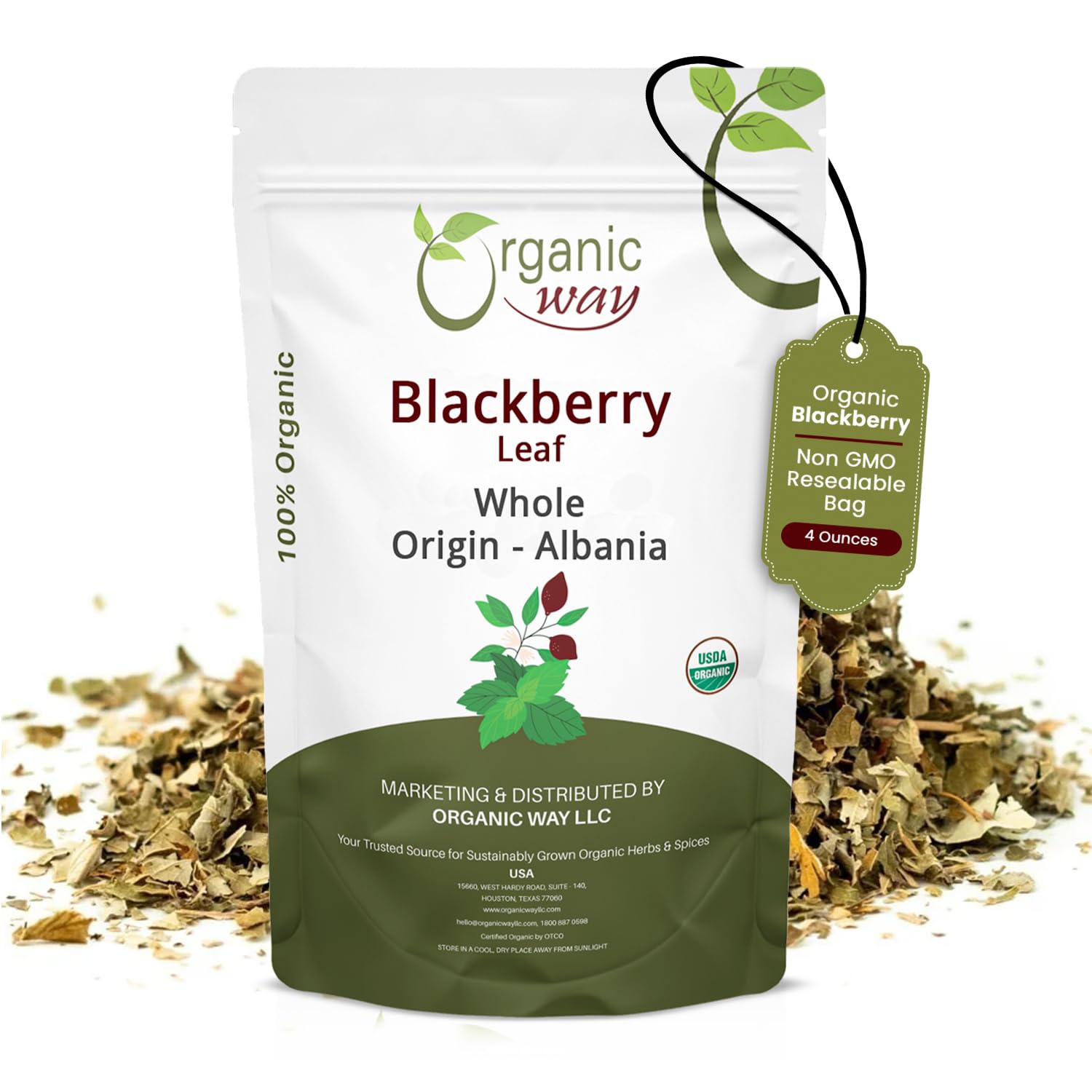 organic blackberry leaf herbal tea