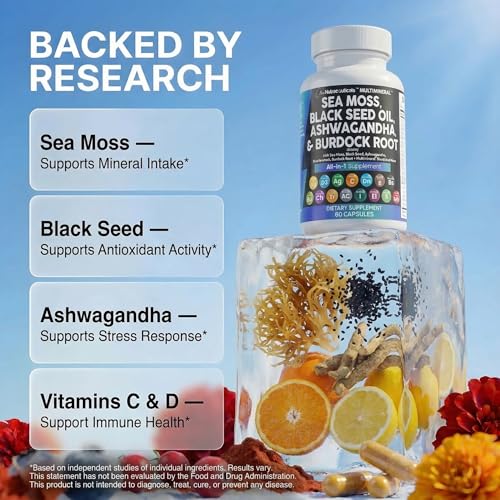 organic blended vitamin & mineral supplements for stress relief