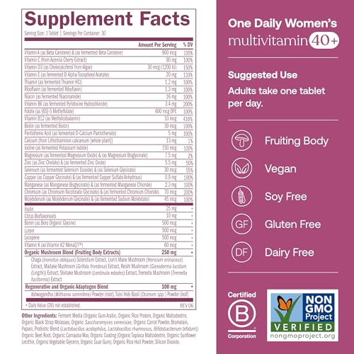 organic blended vitamin & mineral supplements