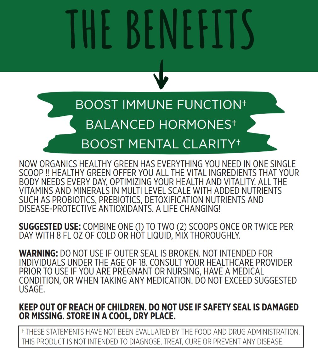 organic blended vitamin & mineral supplements