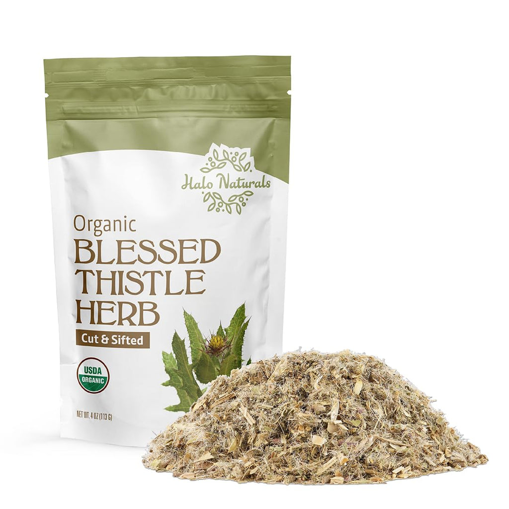 organic blessed thistle herb tea