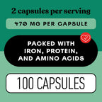 organic blue green spirulina supplement