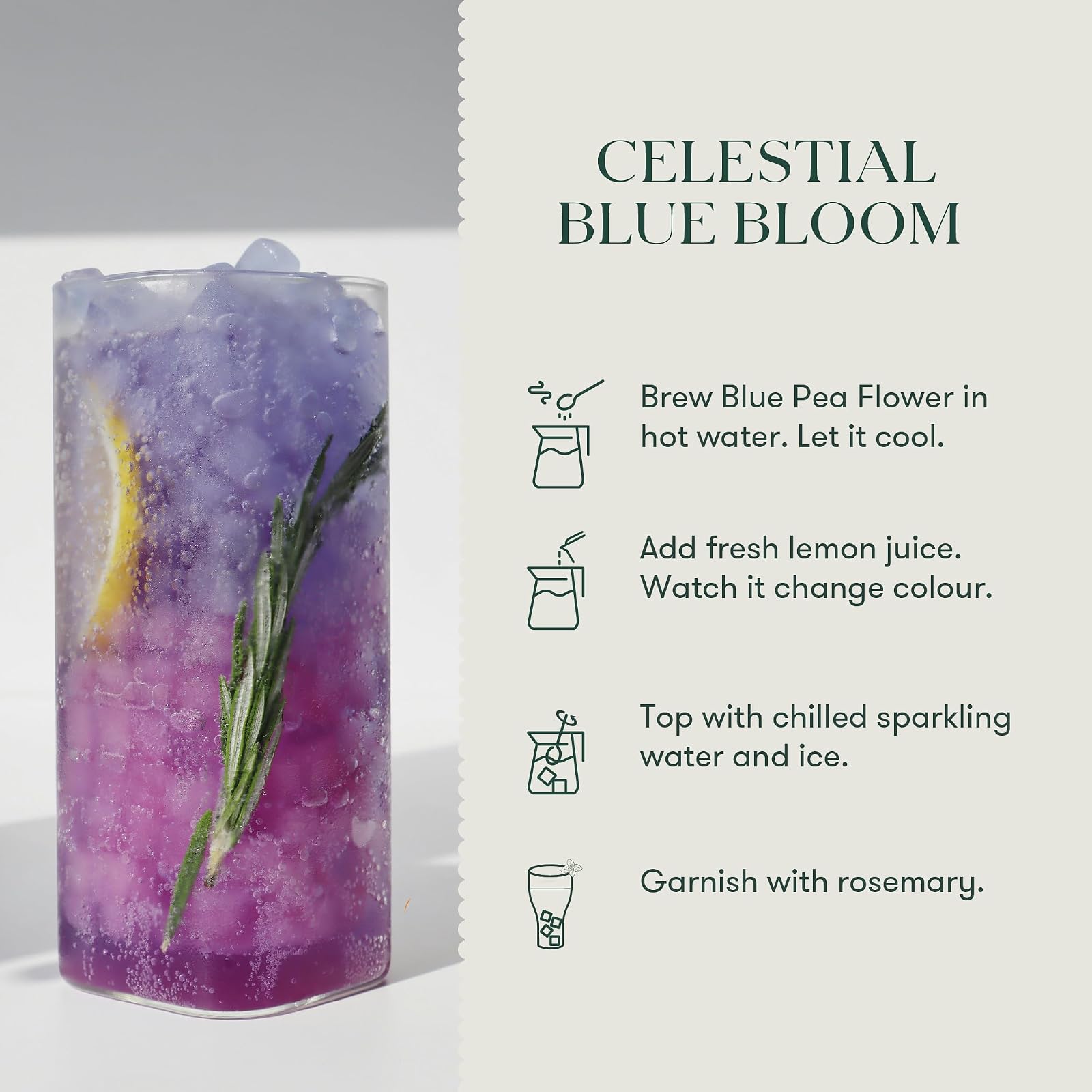organic blue pea flower infusion