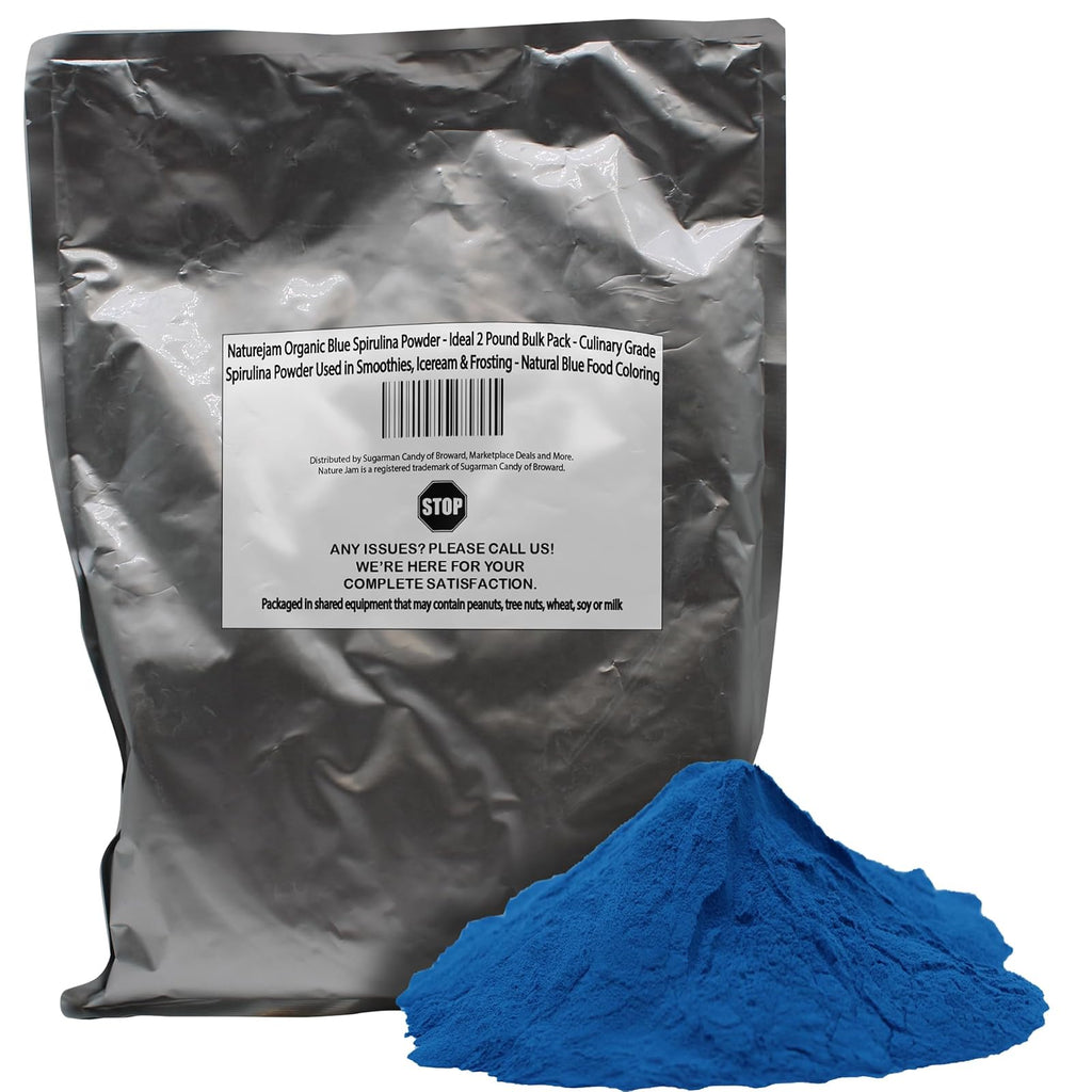 organic blue spirulina culinary powder