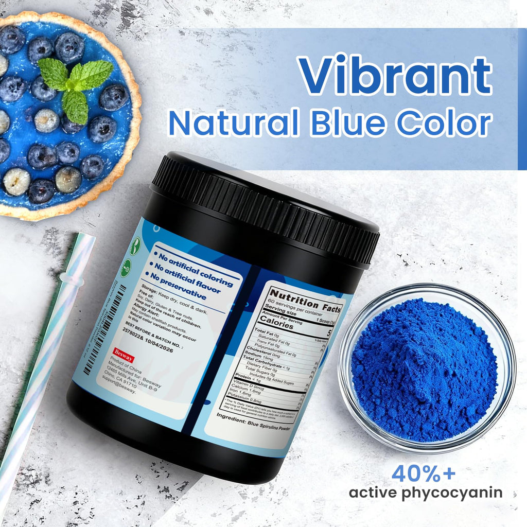 organic blue spirulina for smoothies