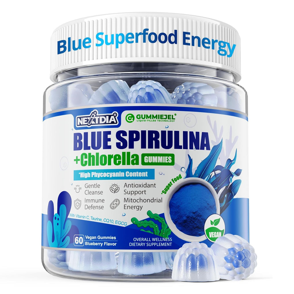 organic blue spirulina gummies for adults