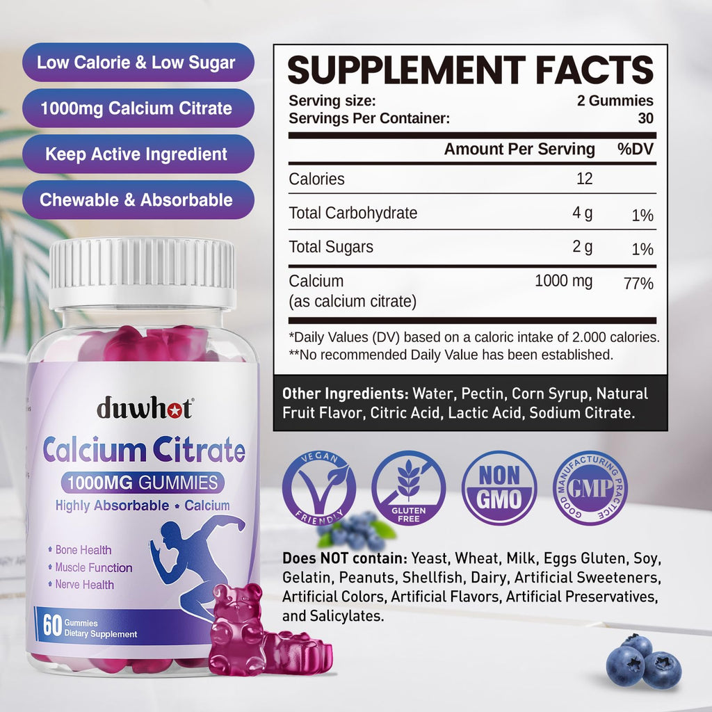 organic blueberry flavoured calcium chews