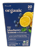 organic blueberry lemon tea bags