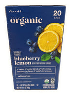 organic blueberry lemon tea bags