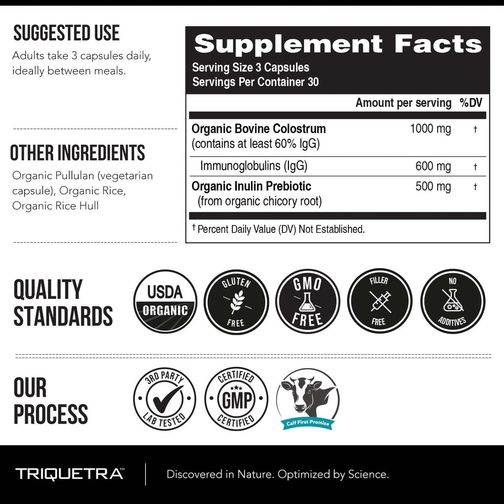 organic bovine colostrum for energy