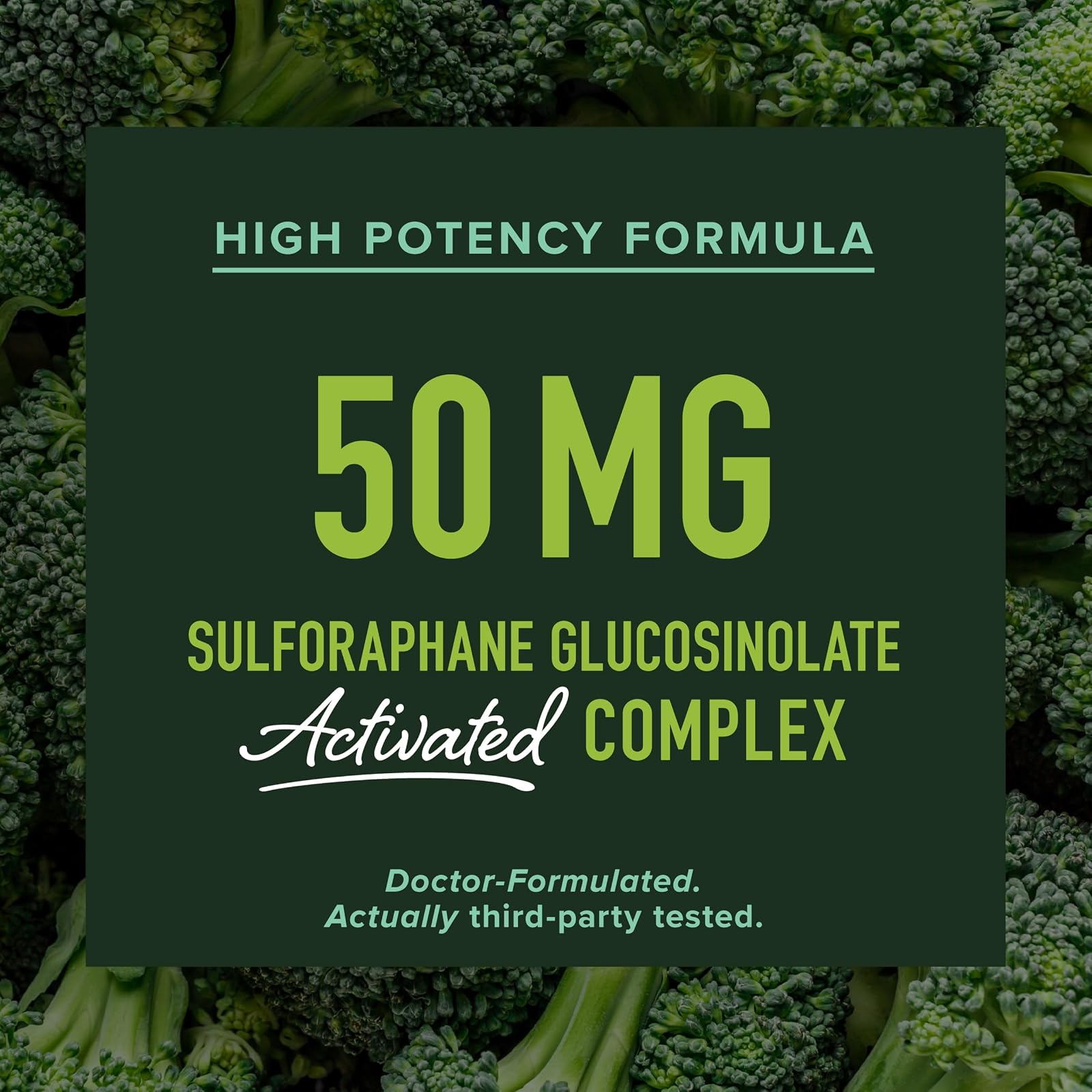 Organic broccoli sprouts capsules for vitality
