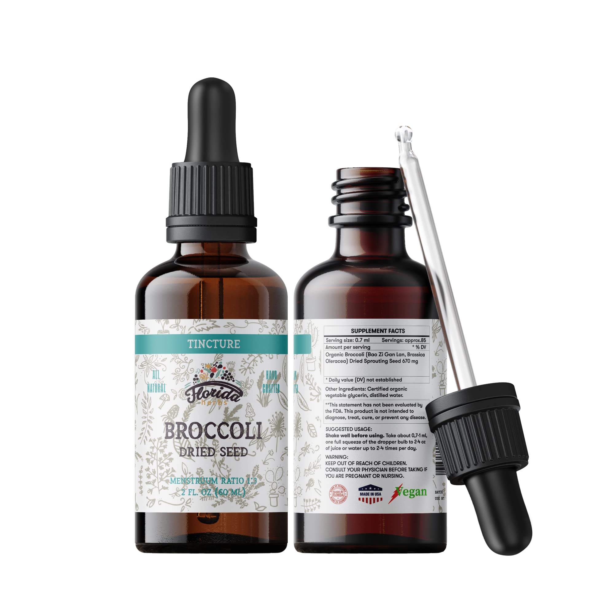 organic broccoli tincture herbal supplement