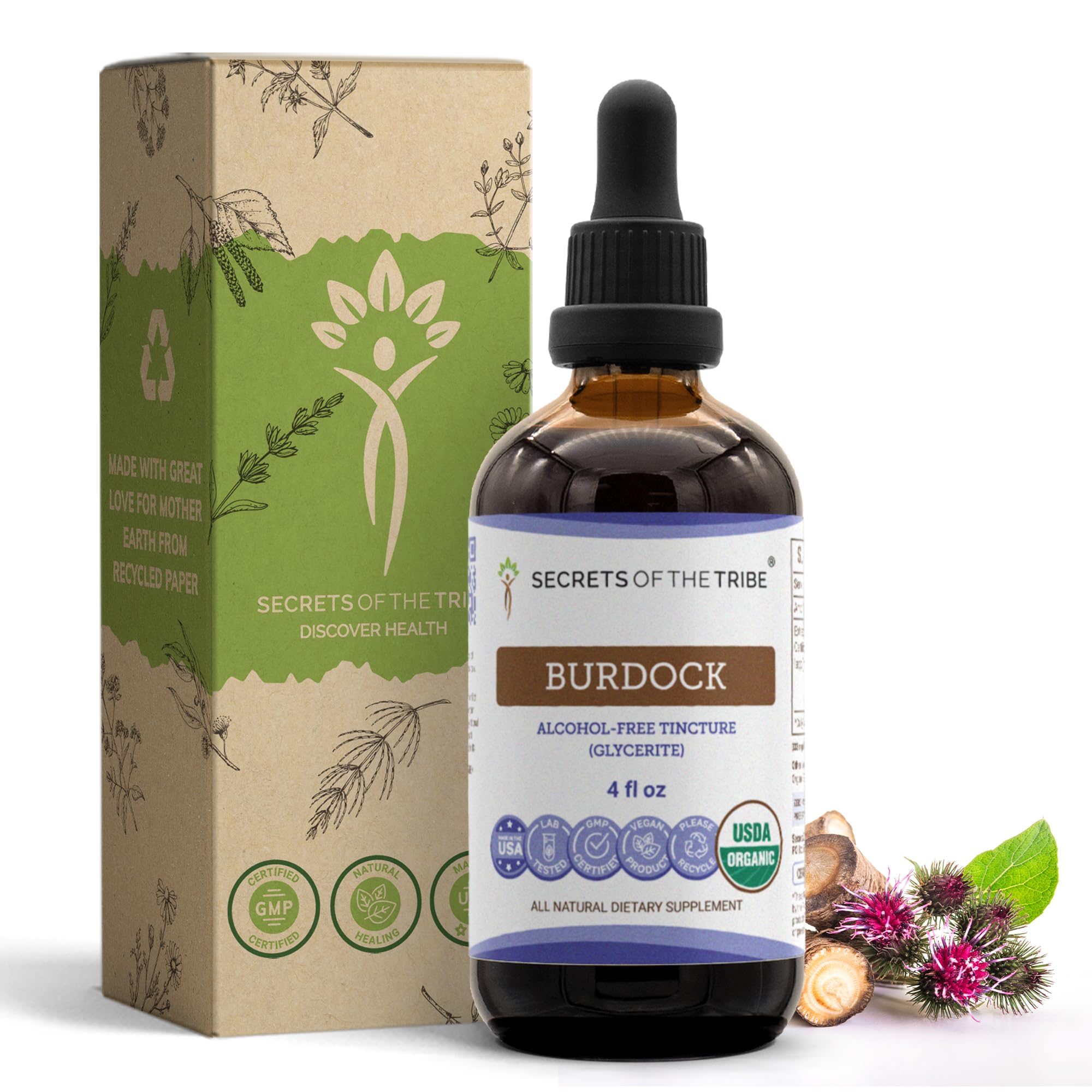 organic burdock herbal extract drops
