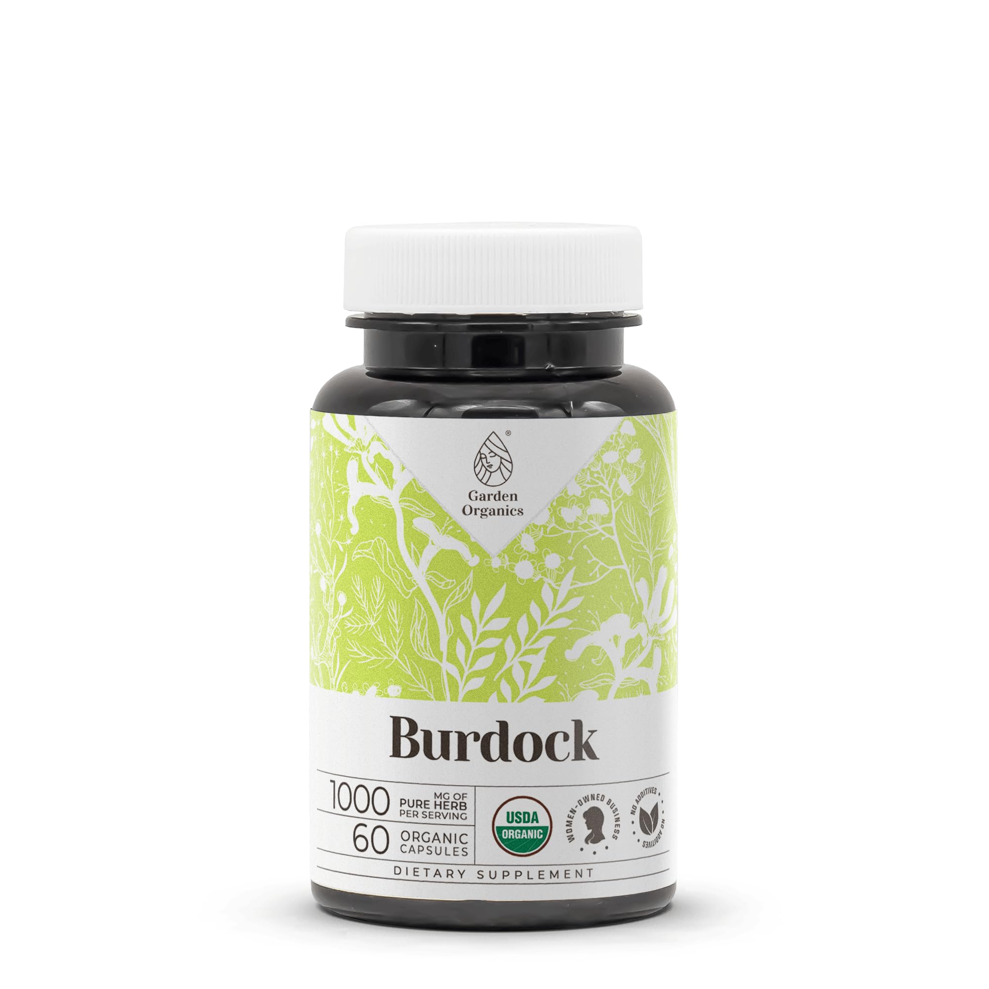 organic burdock herbal supplement capsules