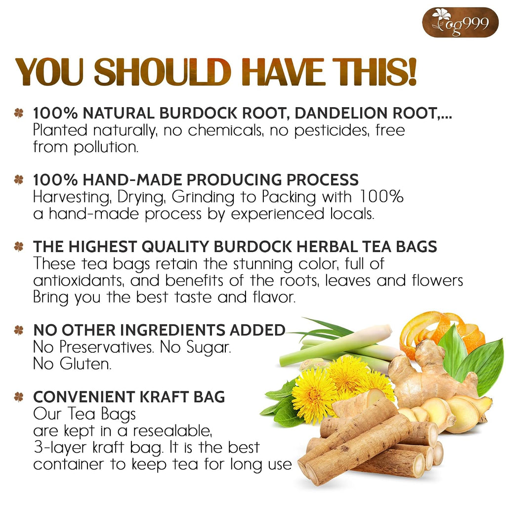 organic burdock root herbal tea
