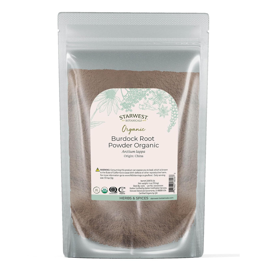 organic burdock root powder for health