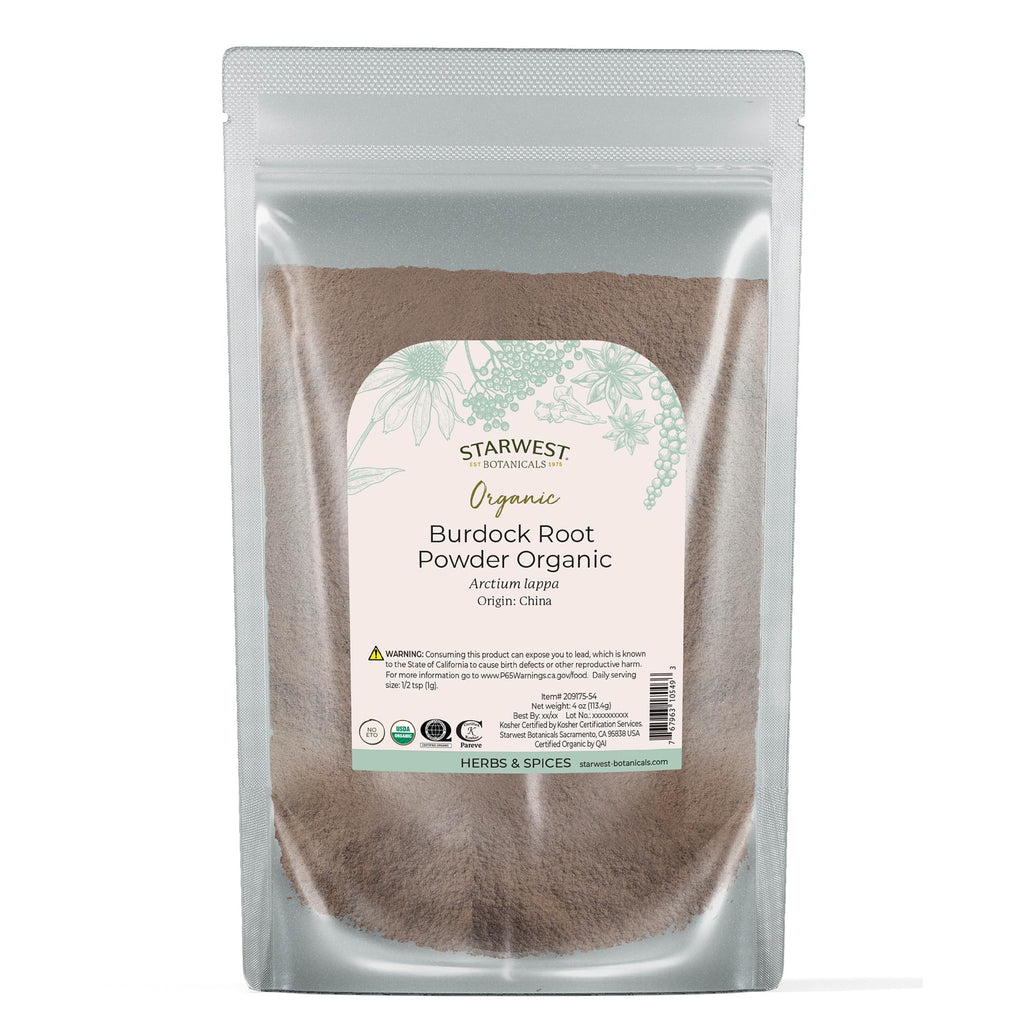 organic burdock root powder for tea