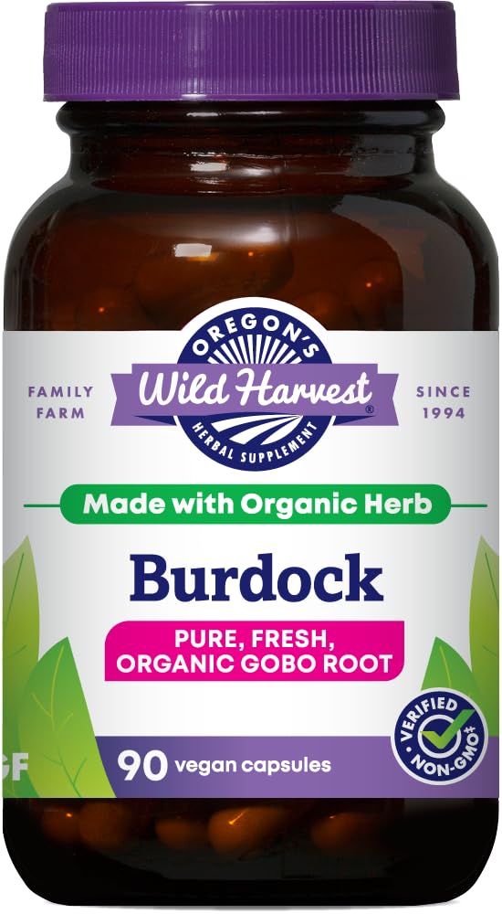 organic burdock root vegan capsules