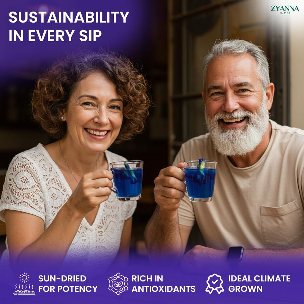 Organic butterfly pea flower herbal tea