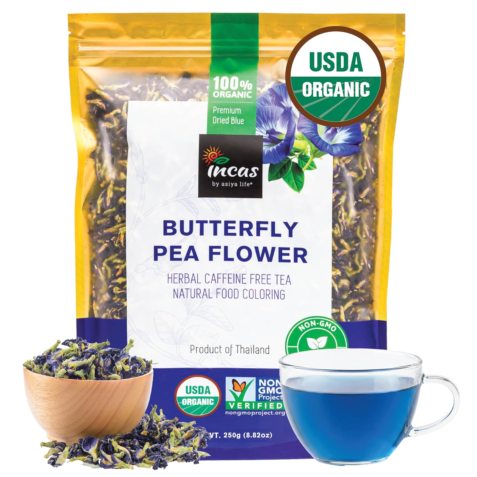 organic butterfly pea flower tea