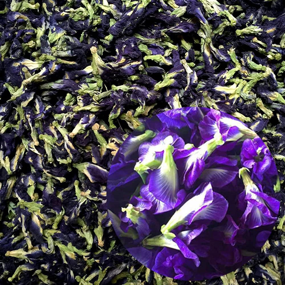 organic butterfly pea flowers for relaxation