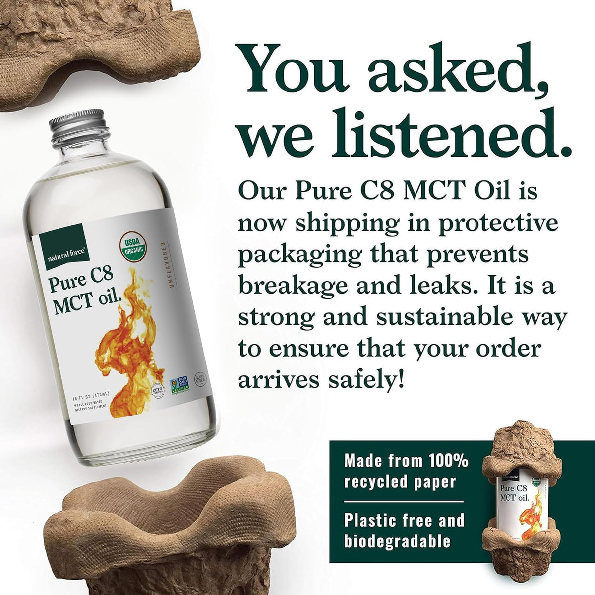 Organic C8 MCT oil for cooking