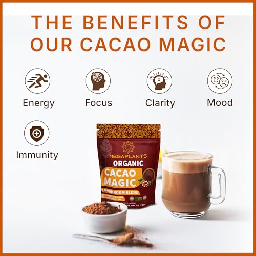 Organic cacao mushroom powder