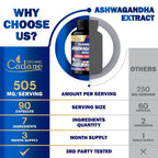 Organic Cadane ashwagandha for daily wellness