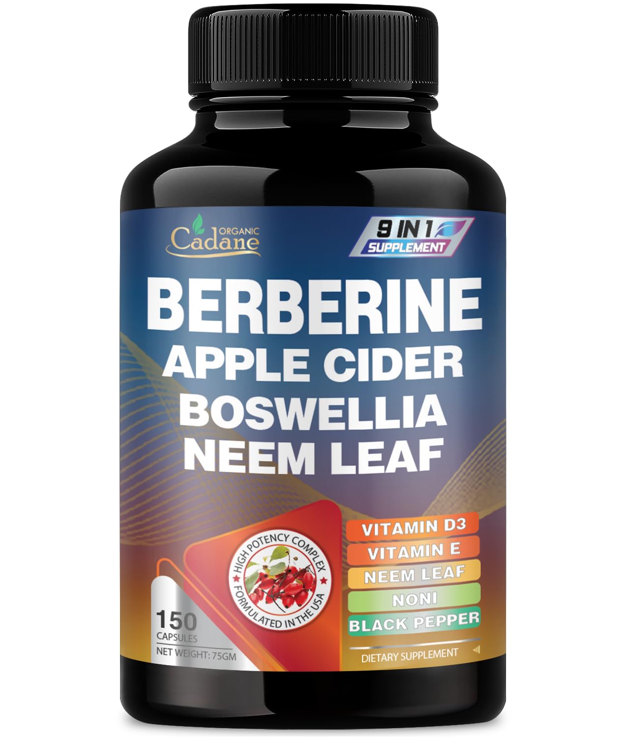 Organic Cadane Berberine health supplement