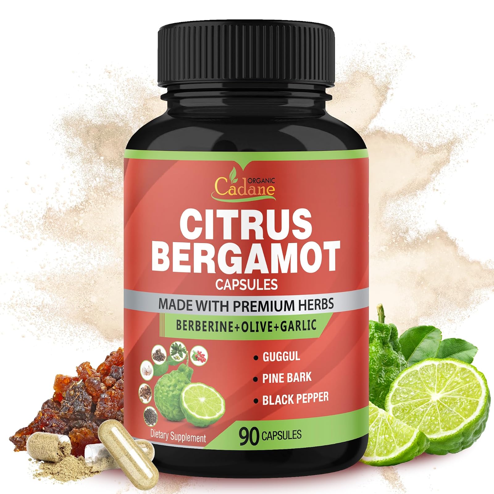 Organic Cadane Citrus Bergamot capsules
