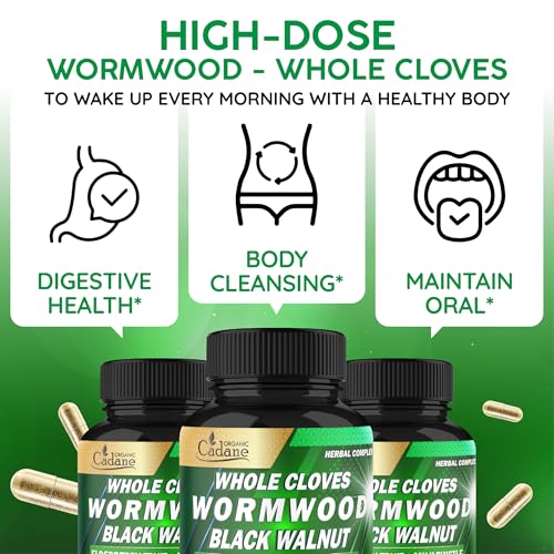 Organic Cadane herbal supplement capsules