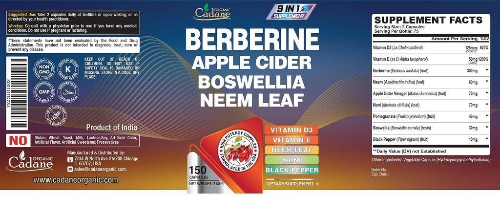 Organic Cadane natural herbal remedy