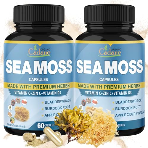 Organic Cadane sea moss capsules