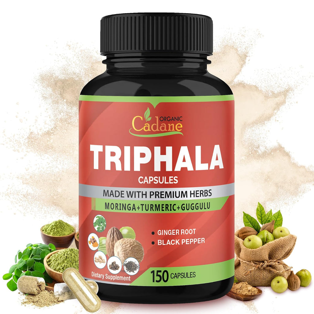 Organic Cadane Triphala extract capsules