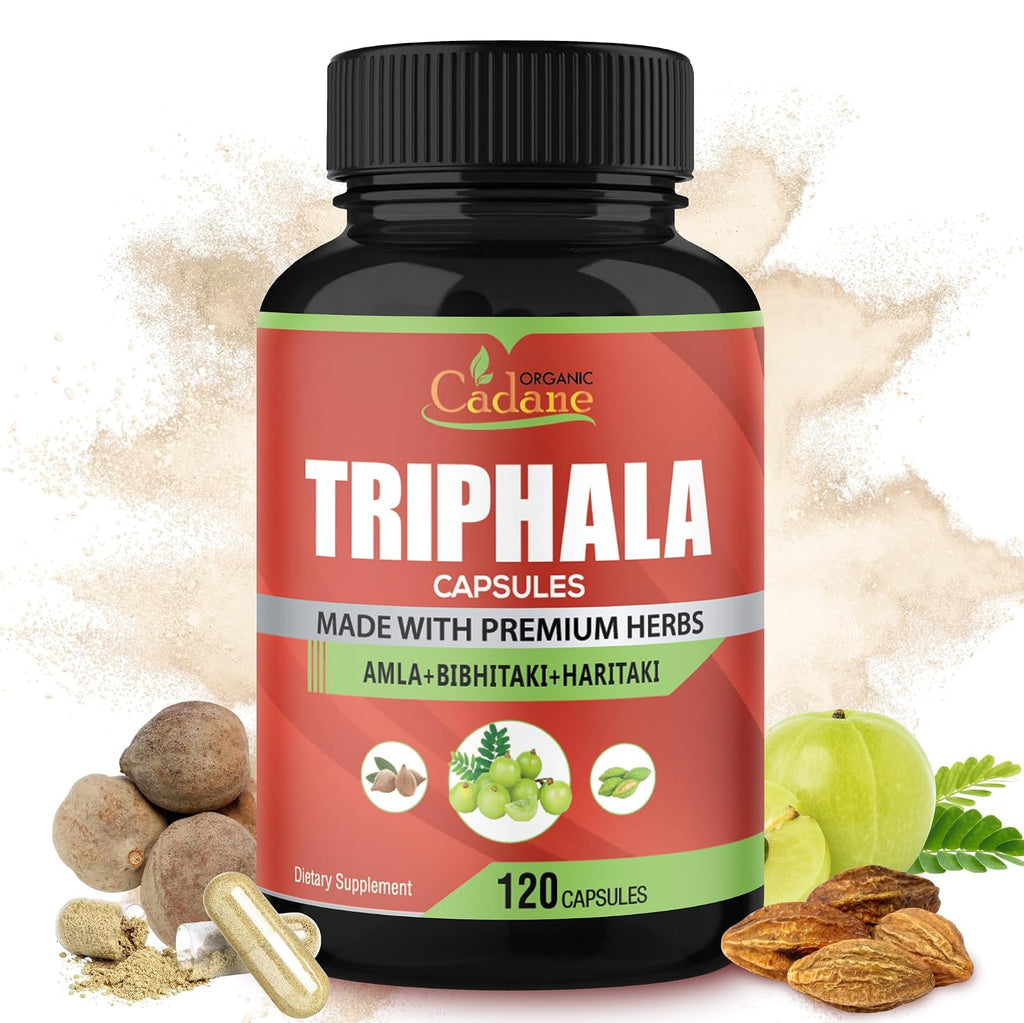 Organic Cadane Triphala veggie capsules