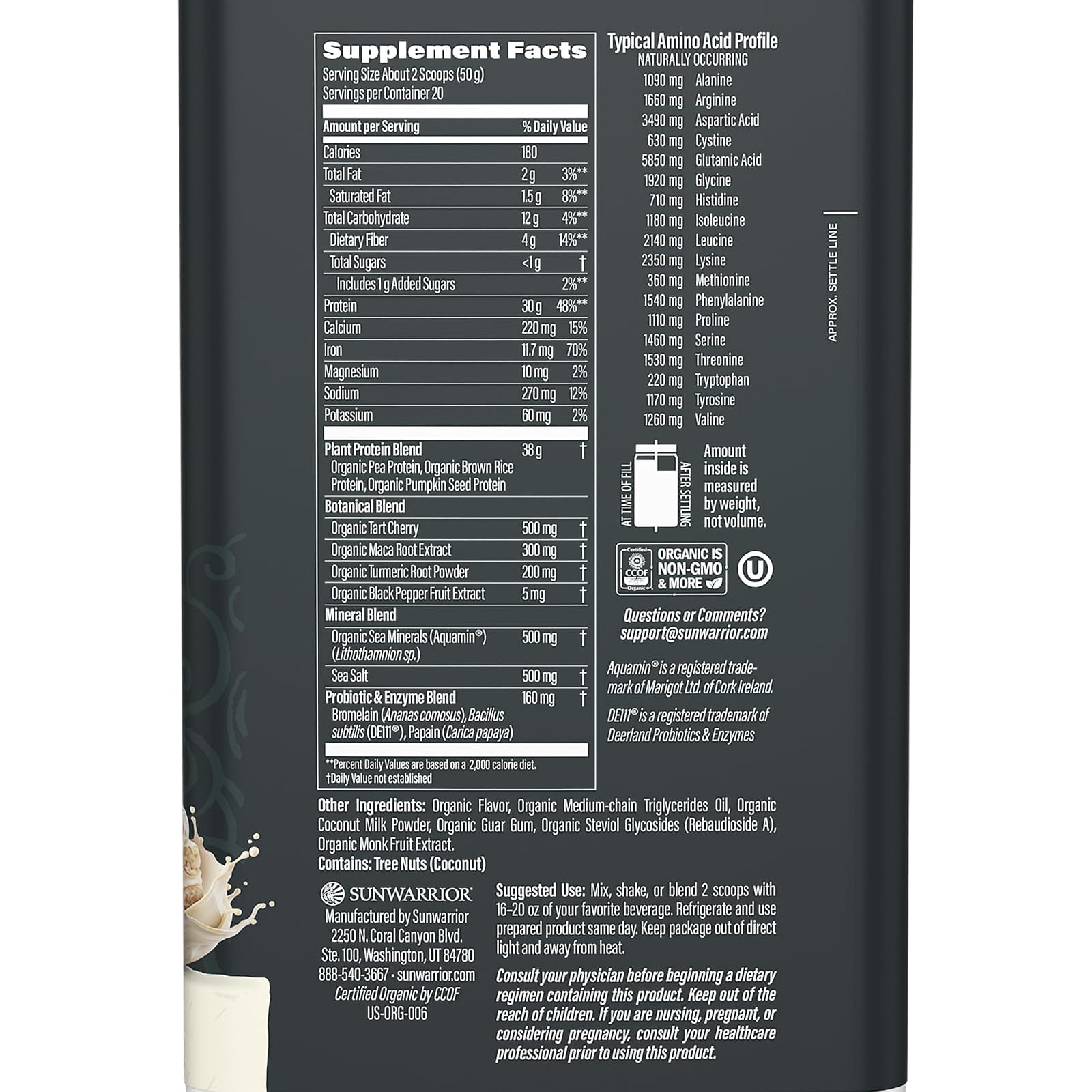 organic cake batter protein powder