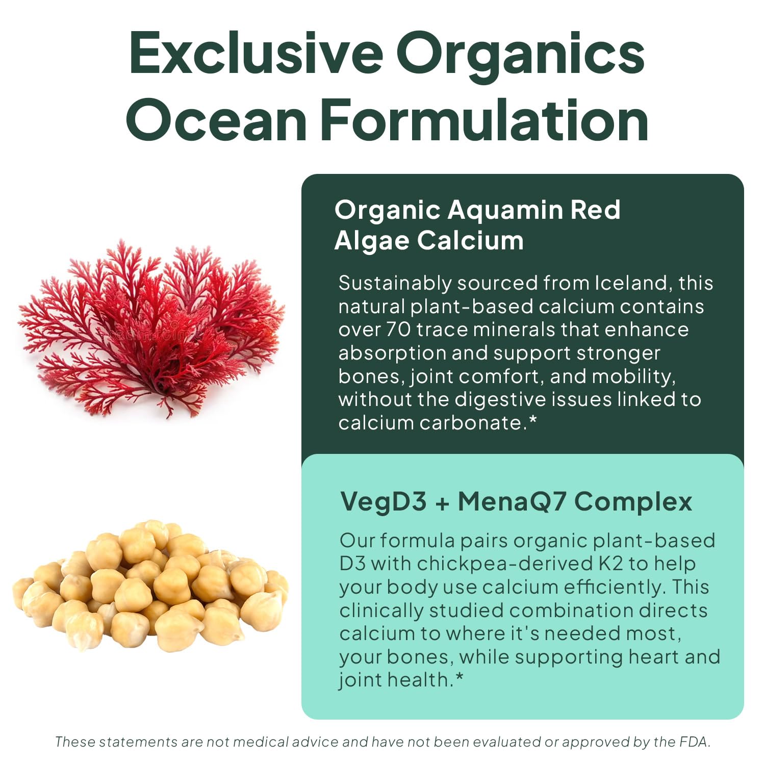 Organic calcium for better absorption