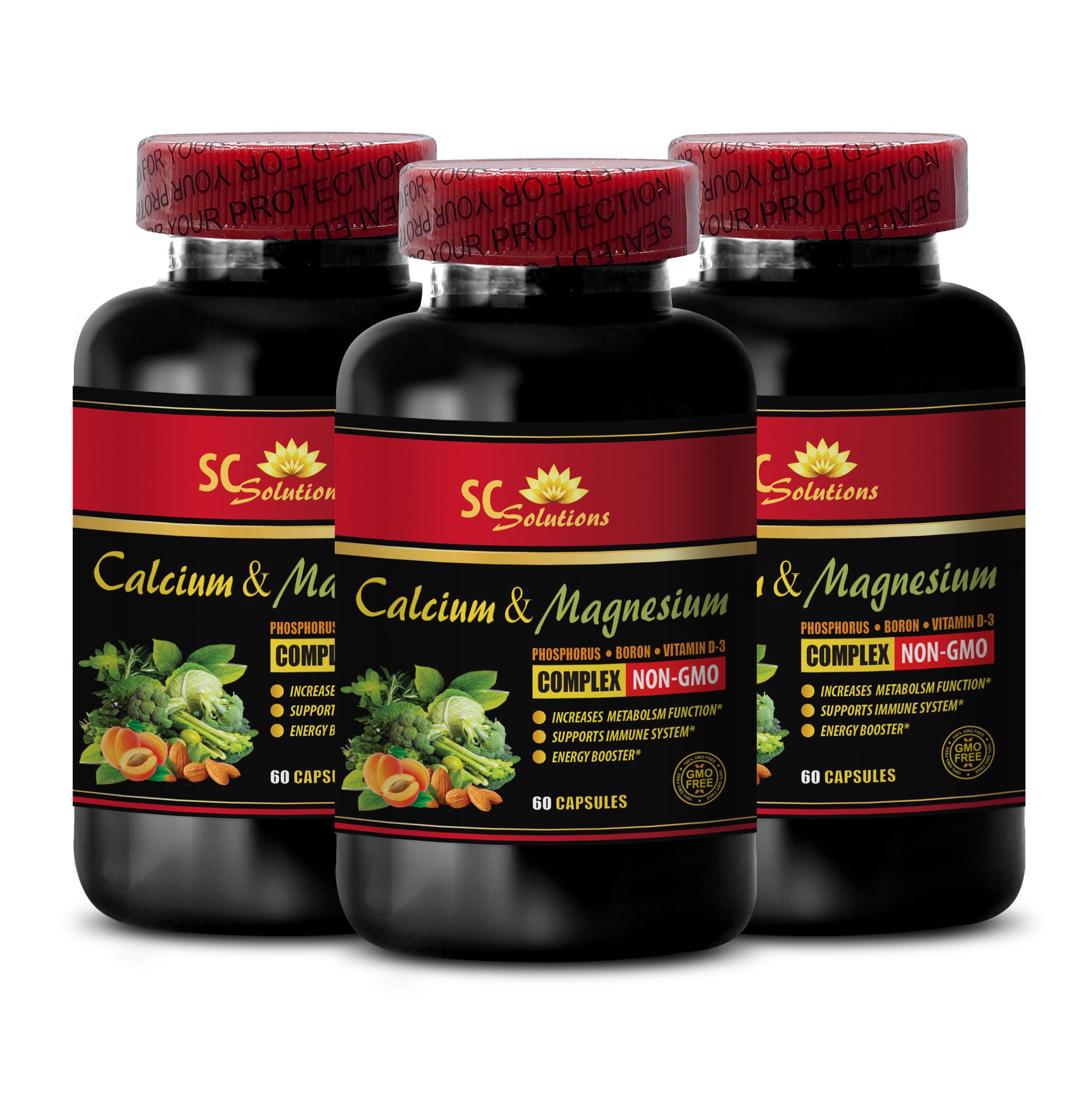 Organic calcium magnesium powder supplement