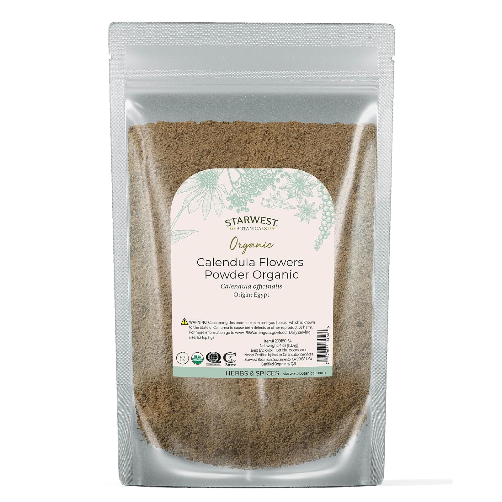 organic calendula flower powder benefits
