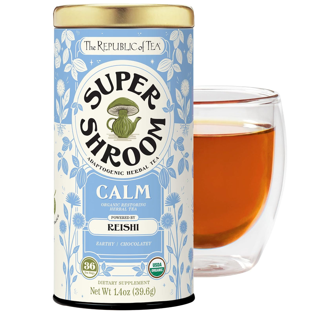 organic calm herbal tea blend